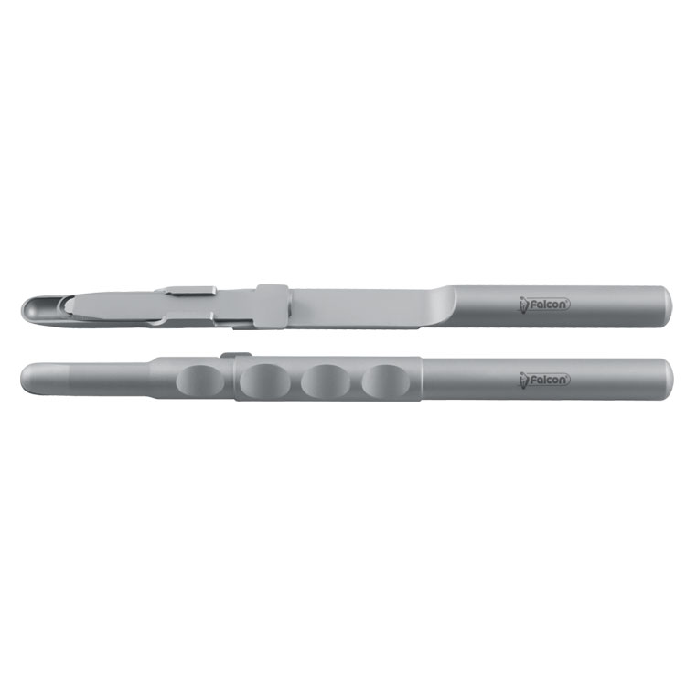 Stainless steel bone scraper straight complete – Falcon Medical